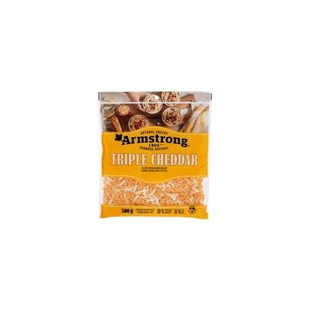 ARMSTRONG TRIPLE CHEDDAR SHREDDED - 500 Gram