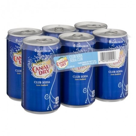 CLUB SODA MINI CANS - 6 Pack